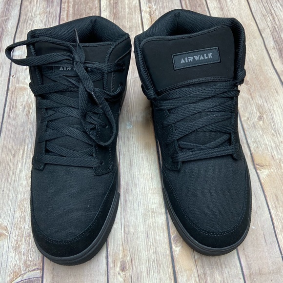 Airwalk | Shoes | Airwalk Breaker Mid Black Men Skate Shoe Lace Up ...